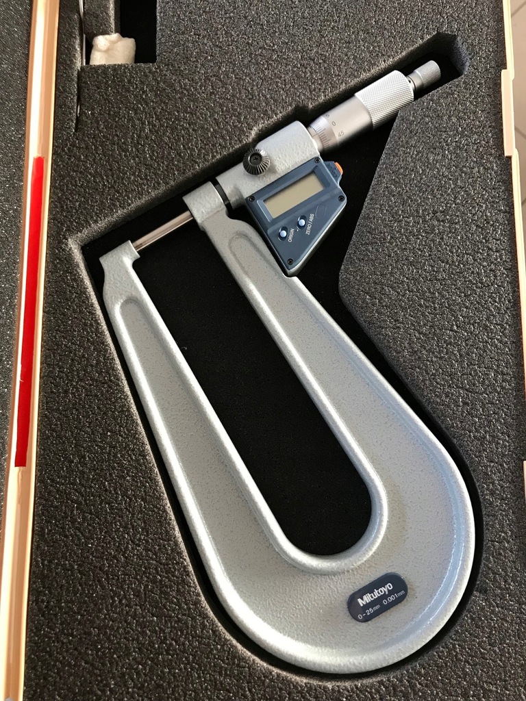 Mikrometr elektroniczny cyfrowy 0-25 MITUTOYO NOWY - 7843032623 ...