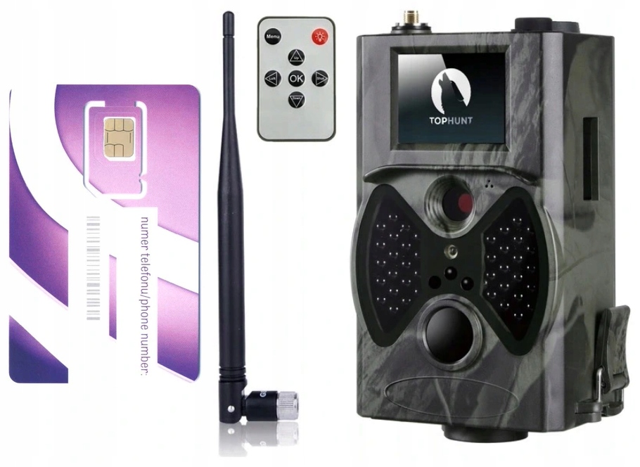 KAMERA LEŚNA mms FOTOPUŁAPKA gsm HC300M Z POLSKIM - 9133493254 - oficjalne archiwum Allegro