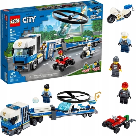LEGO City 60244 Laweta helikoptera policyjnego - 11571377091 ...
