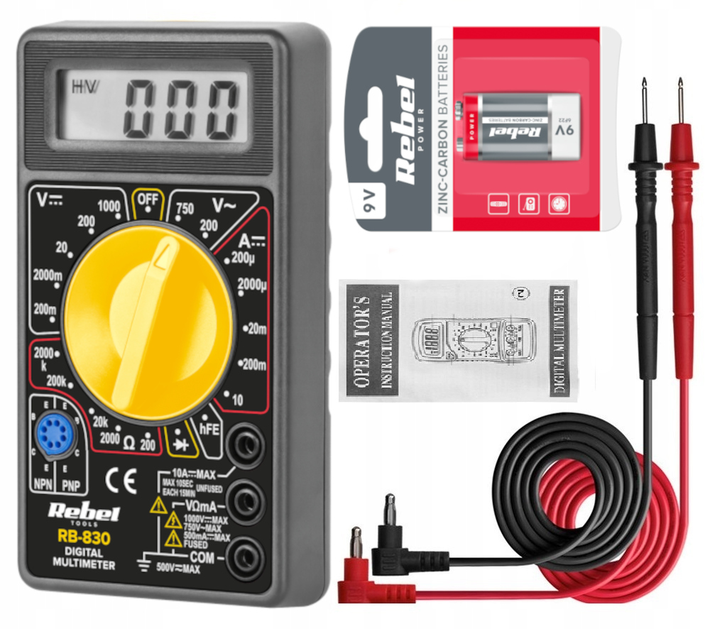 MIERNIK PRĄDU MULTIMETR ELEKTRYCZNY UNIWERSALNY - 13041907043 - oficjalne archiwum Allegro