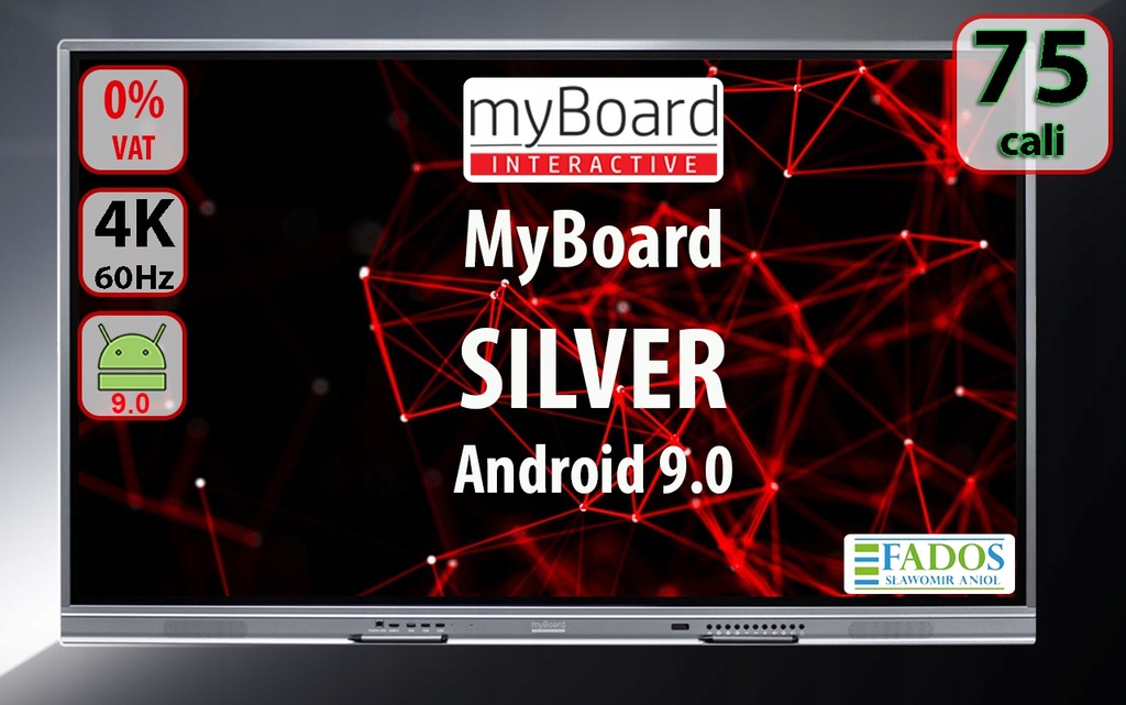 Monitor interaktywny myBoard SILVER 75 cali VAT 0% - 12571053877 - oficjalne archiwum Allegro
