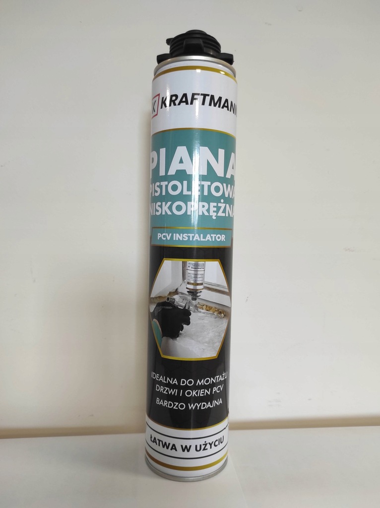 Kraftmann pianka montażowa poliuretanowa 750 ml - 12508564771 - oficjalne archiwum Allegro