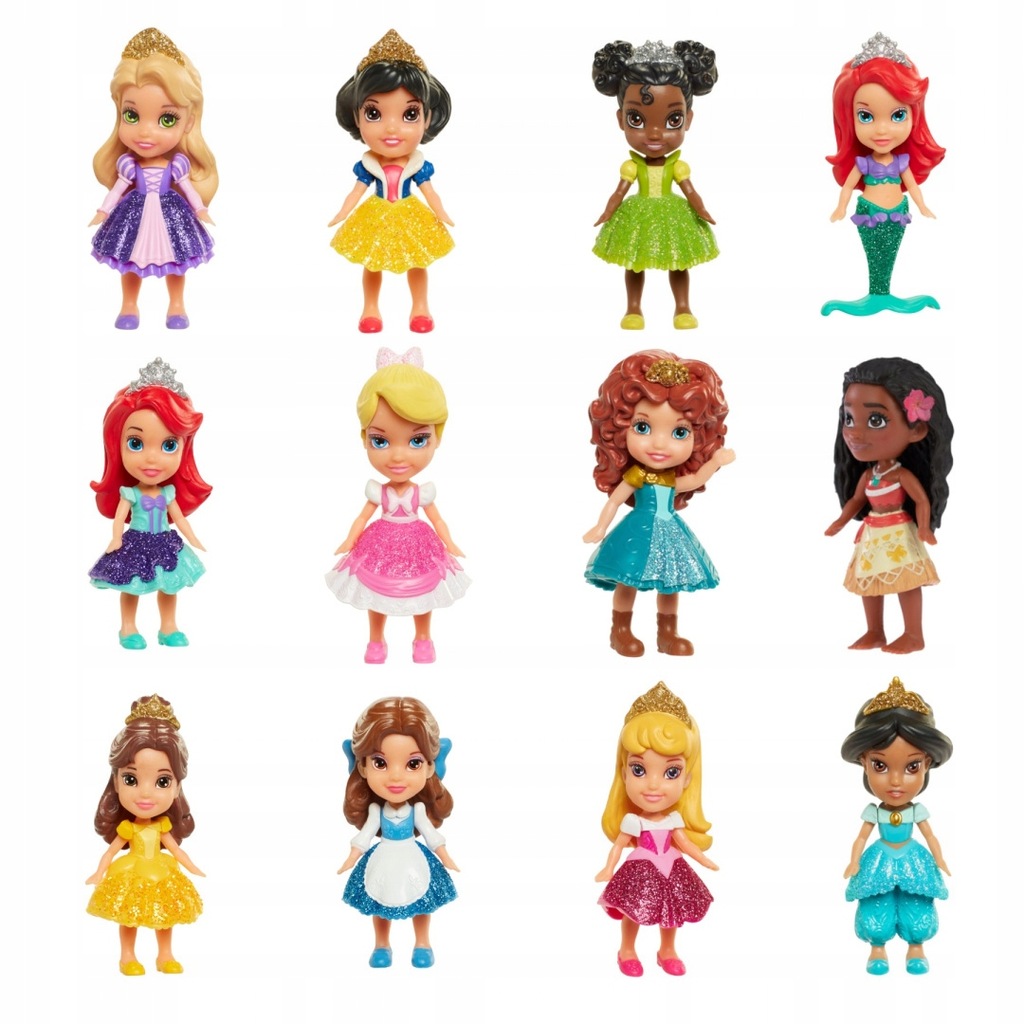 LALKI KSIĘŻNICZKI DISNEY ZESTAW FIGUREK 12 SZTUK - 11450948489 ...