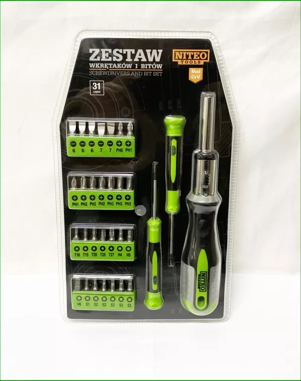 ZESTAW WKRĘTAKÓW I BITÓW NITEO TOOLS - 12564557540 - oficjalne archiwum Allegro