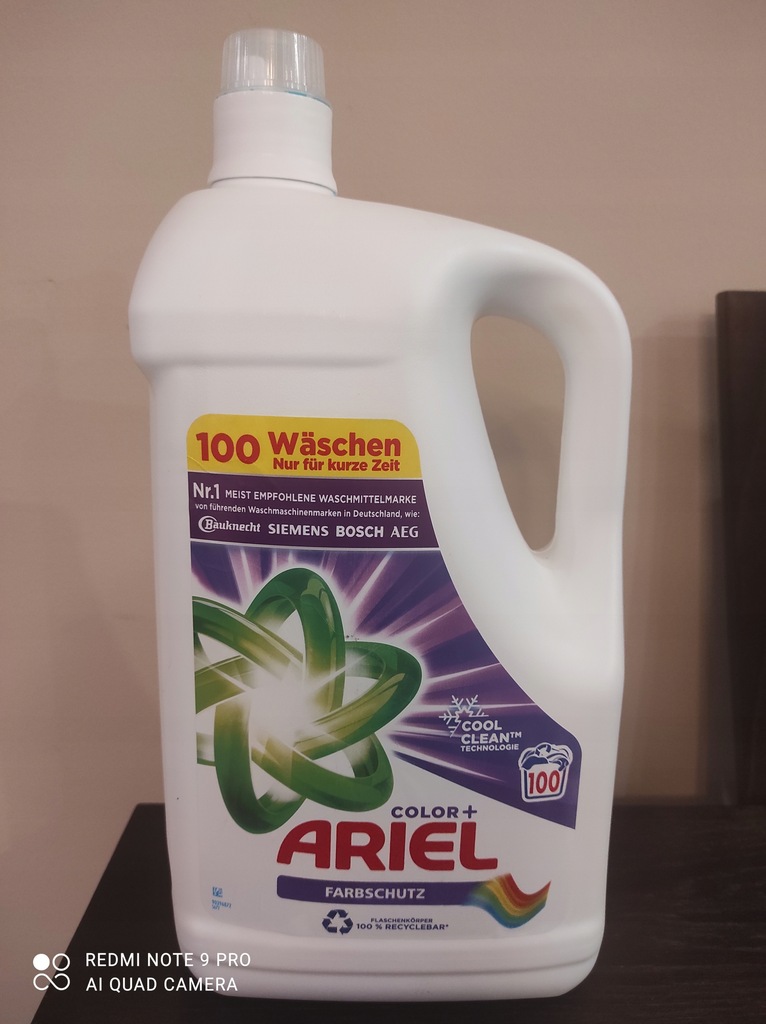 Żel do prania kolorów Ariel Color+ Cool Clean Technologie 5L Niemiecki ...