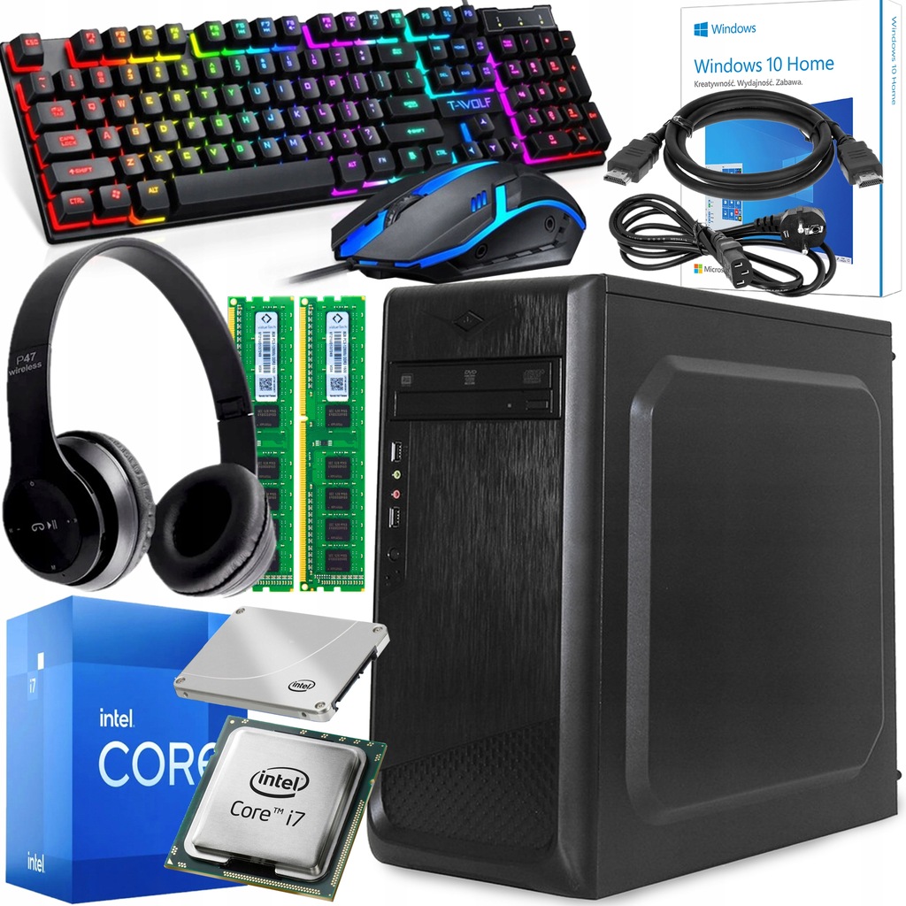 KOMPUTER CORE I7 4X 500SSD 16GB 3,9GHZ WIN10 MOCNY - 13349174293 ...