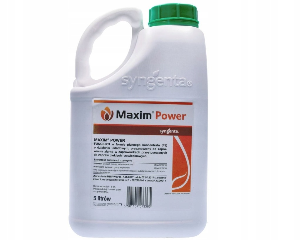 MAXIM POWER 5L środek do zaprawiania zbóż - 12668507117 - oficjalne archiwum Allegro