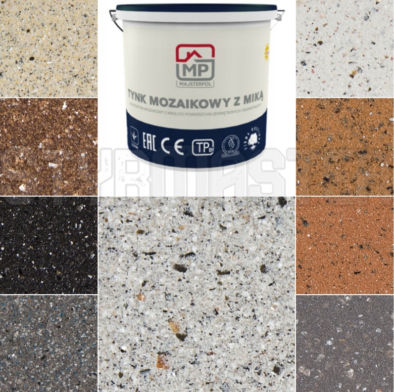 Tynk mozaikowy z miką Mika wysyłka gratis - 12698066312 - oficjalne archiwum Allegro