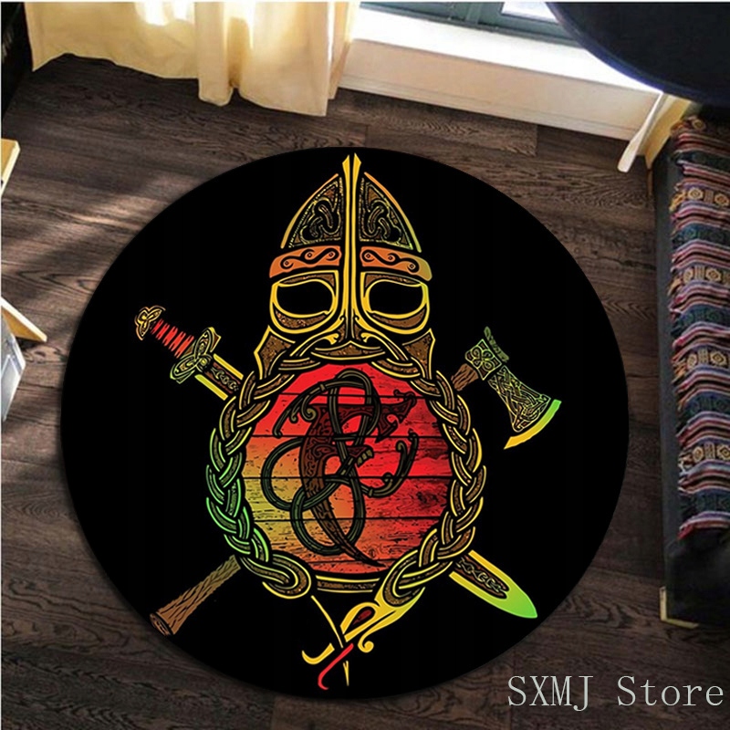 Viking Tree Symbol Rune okrągły dywan dywan d - 13829760729 - oficjalne ...