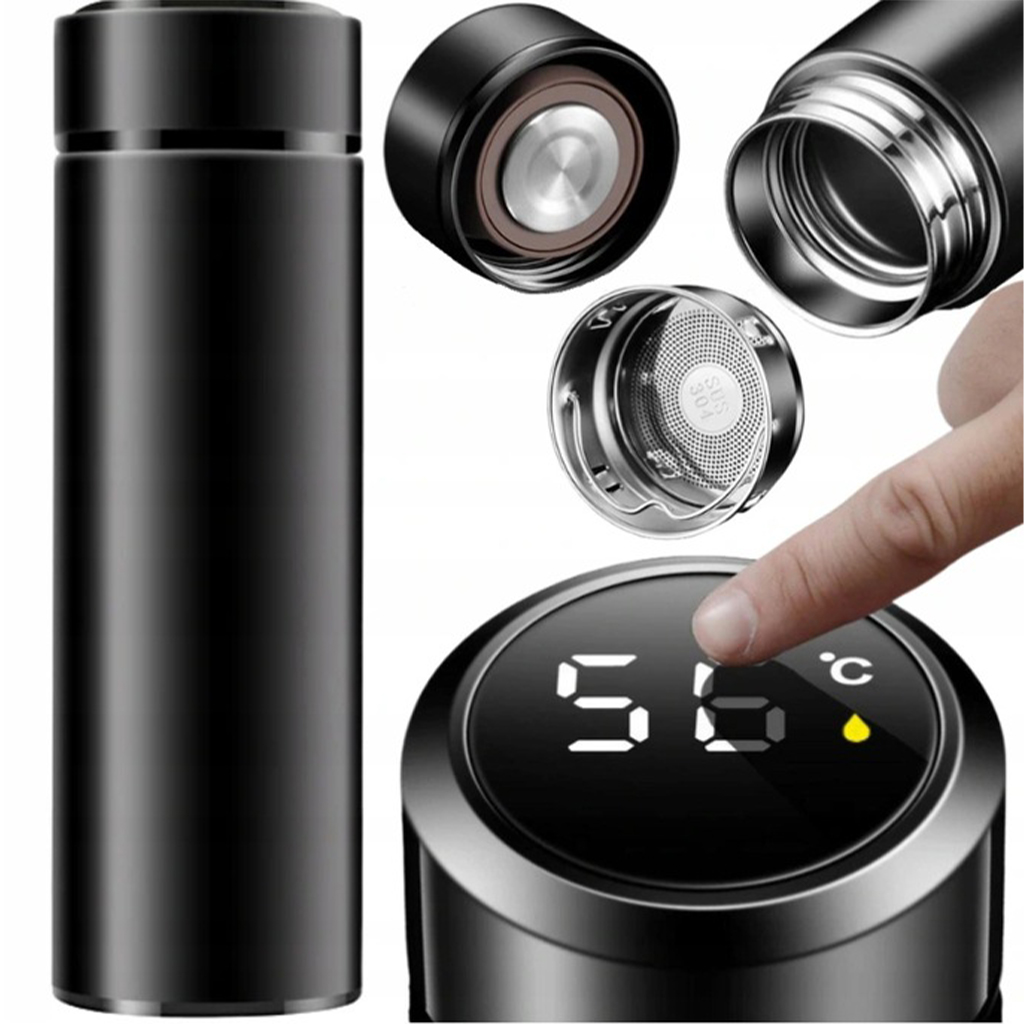 SMART TERMOS KUBEK TERMICZNY WYŚWIETLACZ LED 0,5L - 11726416521 ...