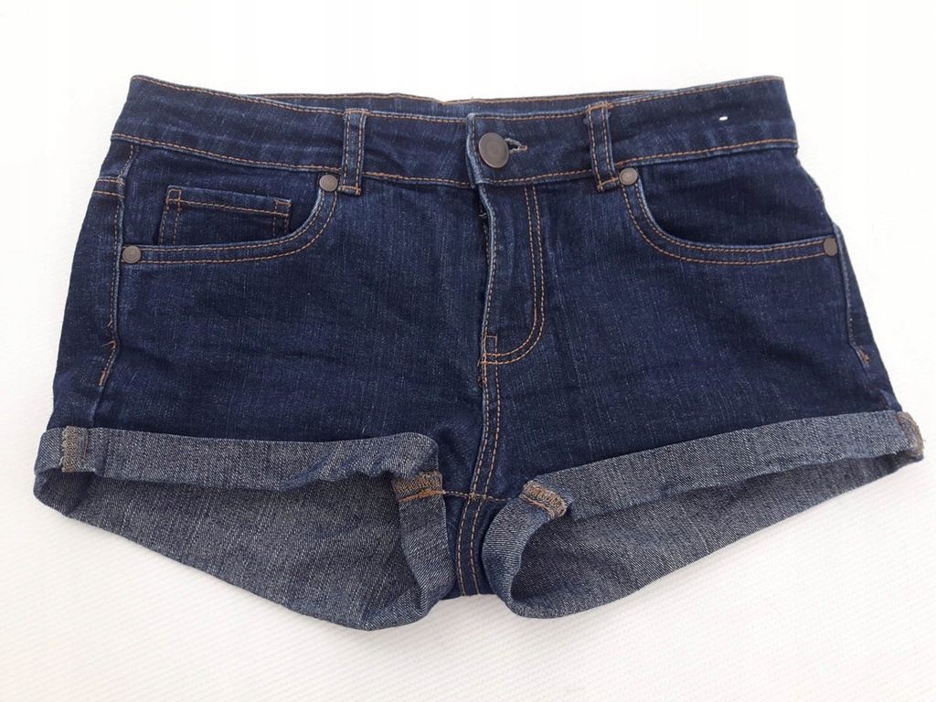 DENIM CO jeansowe KRÓTKIE SPODENKI na lato _ 36 - 14405614601 - oficjalne archiwum Allegro