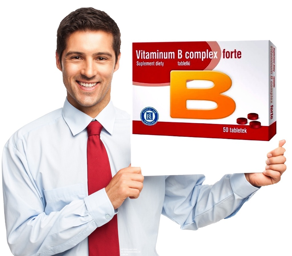 WITAMINA B COMPLEX FORTE KOMPLEKS 50tabl VITAMINUM - 7212174956 - oficjalne archiwum Allegro