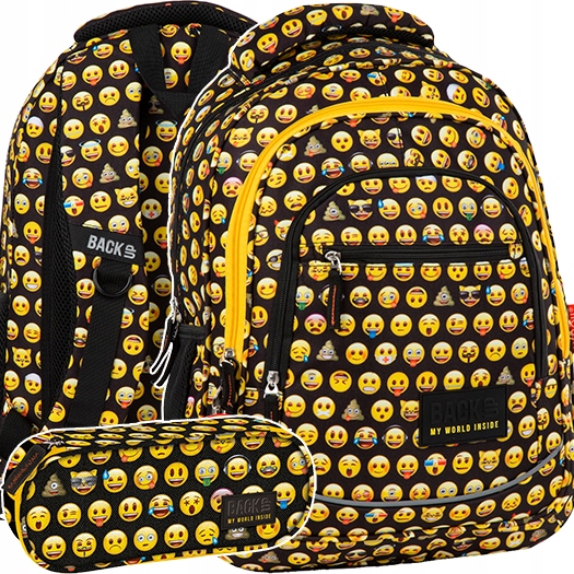 PLECAK BACKUP EMOJI X 86 EMOTKI DERFORM + PIÓRNIK - 7980491829 ...