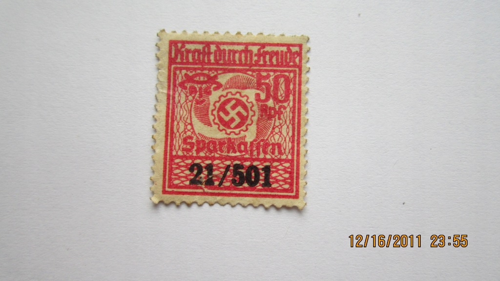 STARY ZNACZEK NIEMCY III RZESZA GAPA SWASTYKA OKAZ - 12540247802 ...