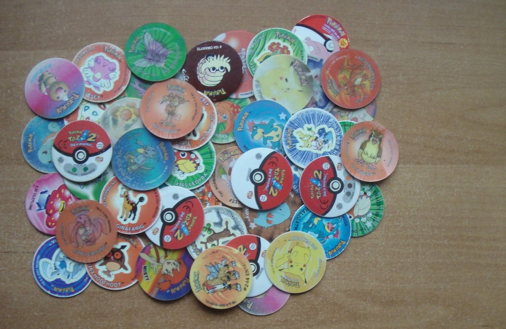 Zestaw 50 tazo tazosów pokemon z chipsów - 11446607292 - oficjalne ...