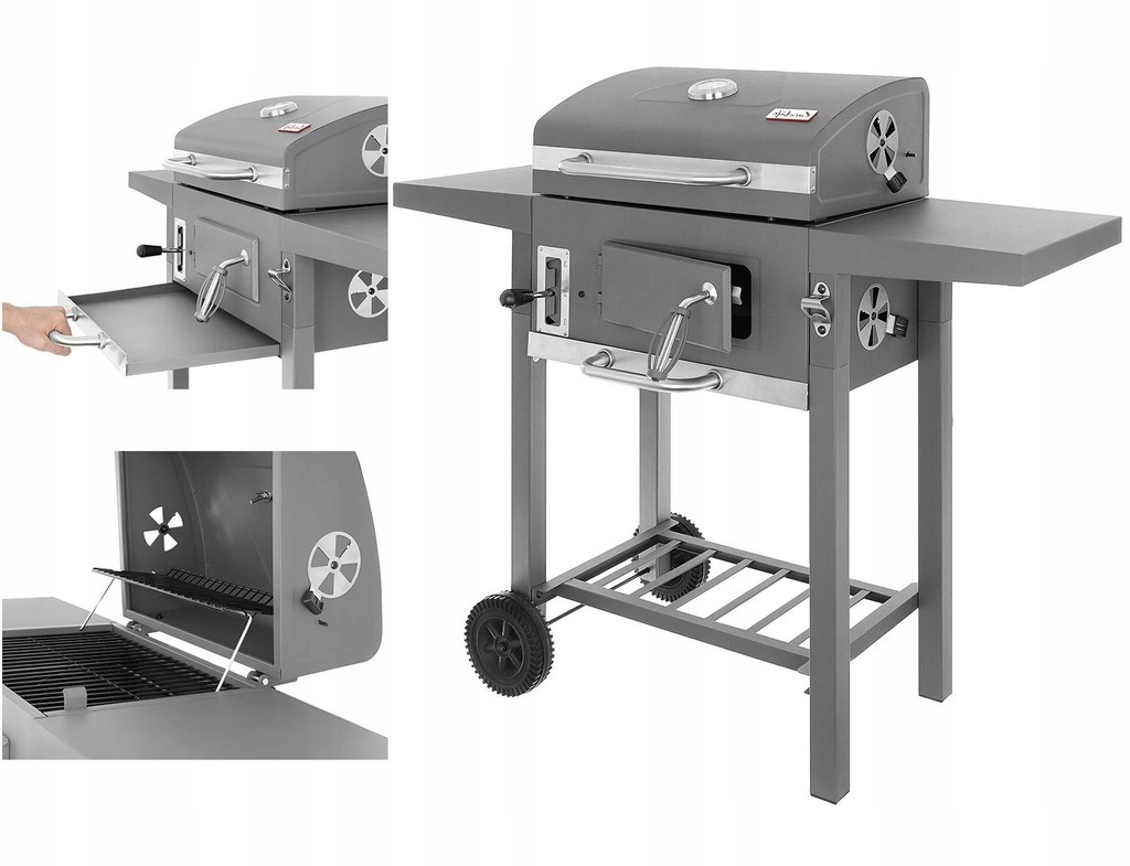 GRILL GRIL WĘGLOWY POKRYWA OGRODOWY DUŻY - 11950147162 - oficjalne ...