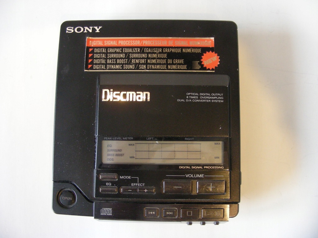 Legendarny discman Sony D-Z555 - 10468789002 - oficjalne archiwum Allegro