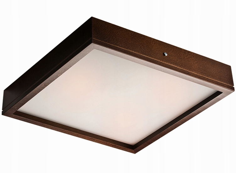 4 E27 PLAFON DREWNIANY AGATA 50 cm KWADRAT ORZECH - 6887421878 - oficjalne archiwum Allegro