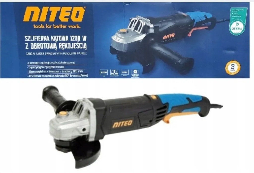 Szlifierka kątowa Niteo - 12349708215 - oficjalne archiwum Allegro