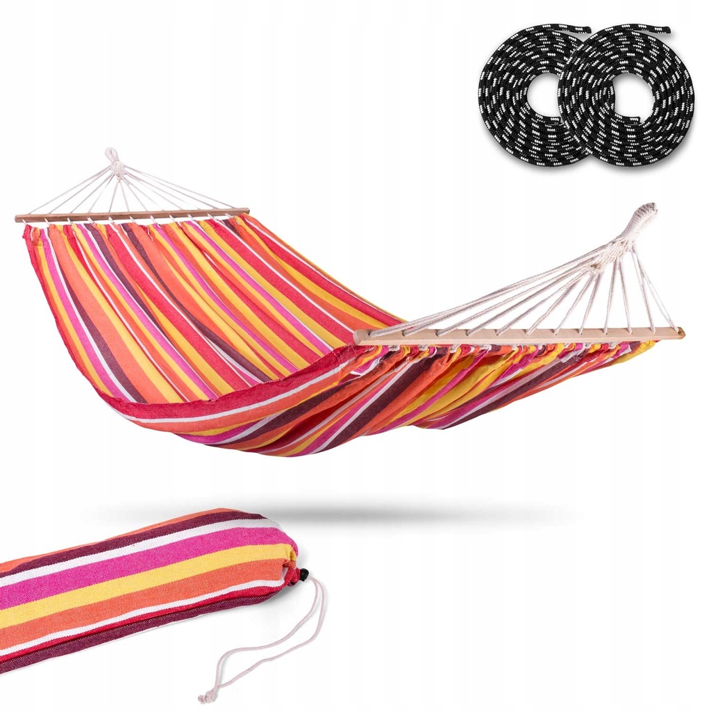 HAMAK DO pokoju ogrodu XL BUJAK 220x160 MAX 200 kg - 12221220408 ...