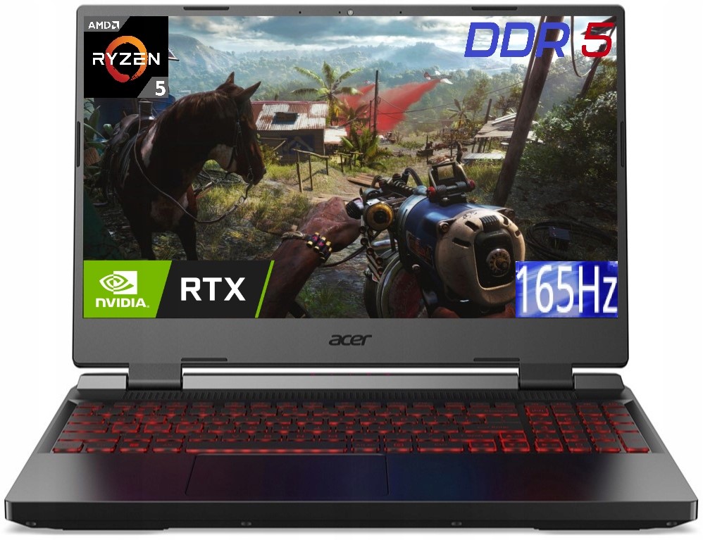 ACER NITRO 15,6 165Hz R5 32GB DDR5 512GB 3050 W11 - 14097679672 ...