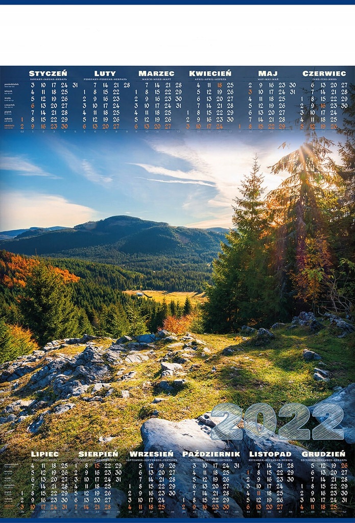 KALENDARZ 2022 PLAKAT PLAKATOWY 67x98 GÓRY - 11017990070 - oficjalne ... KALENDARZ 2022 PLAKAT PLAKATOWY 67x98 GÓRY - 11017990070 - oficjalne ...