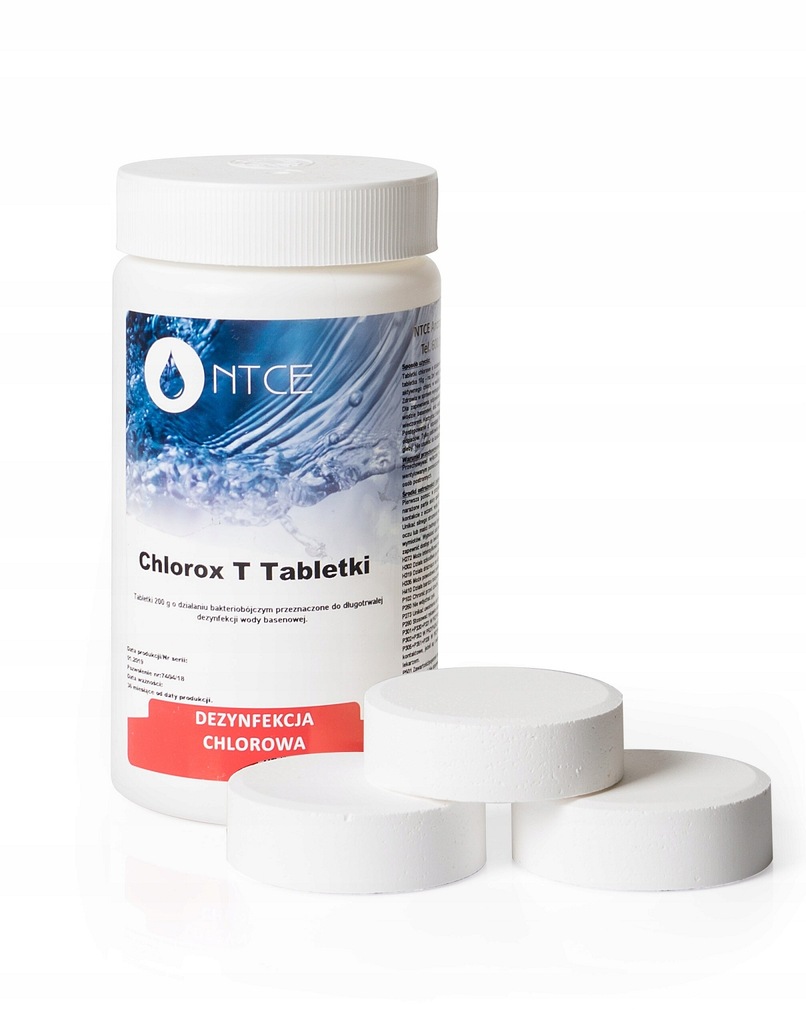 NTCE Chlorox T Tabletki chlor do basenu 200g 0,4kg - 11566413329 ...