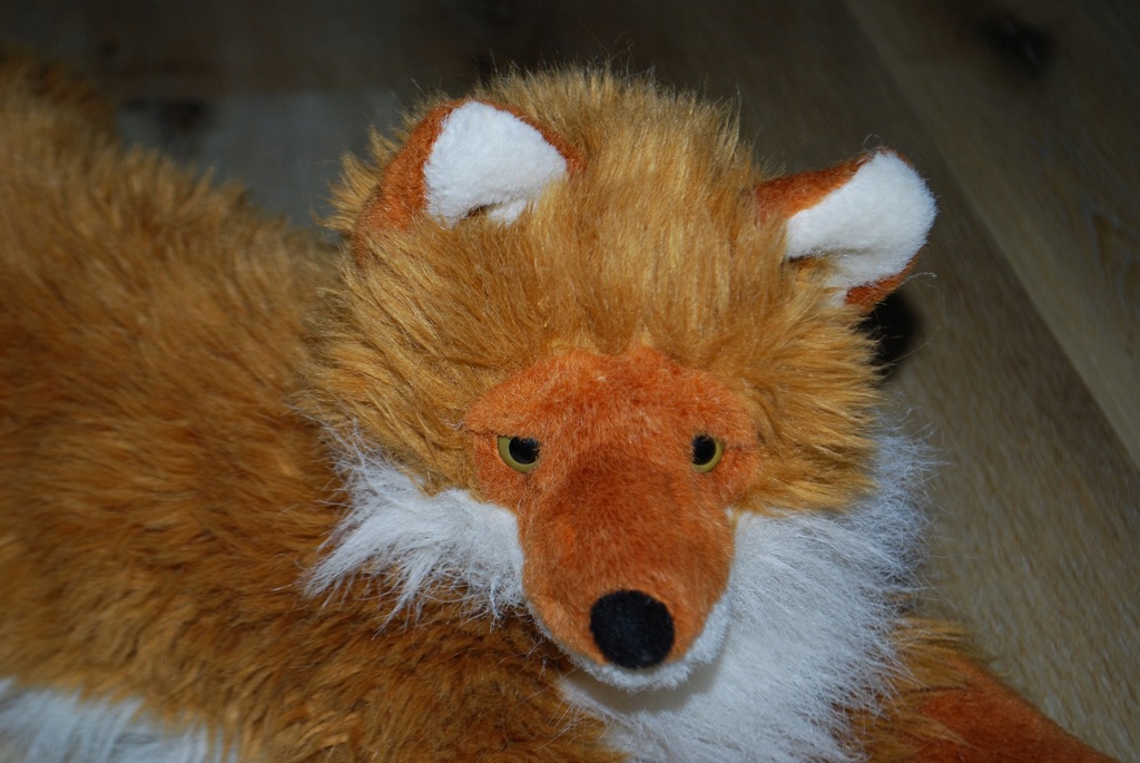 pluszak maskotka stary lis lisek leśny rudzielec - 12267685242 ...