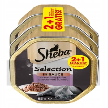 Sheba Tacka smaki w sosie z kawałkami cielęciny 85 - 11344814305 ...