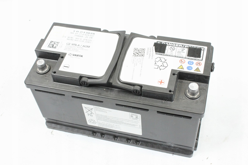 AKUMULATOR ORYGINALNY AGM 90AH 900A BMW MINI - 14845693323 - oficjalne ...