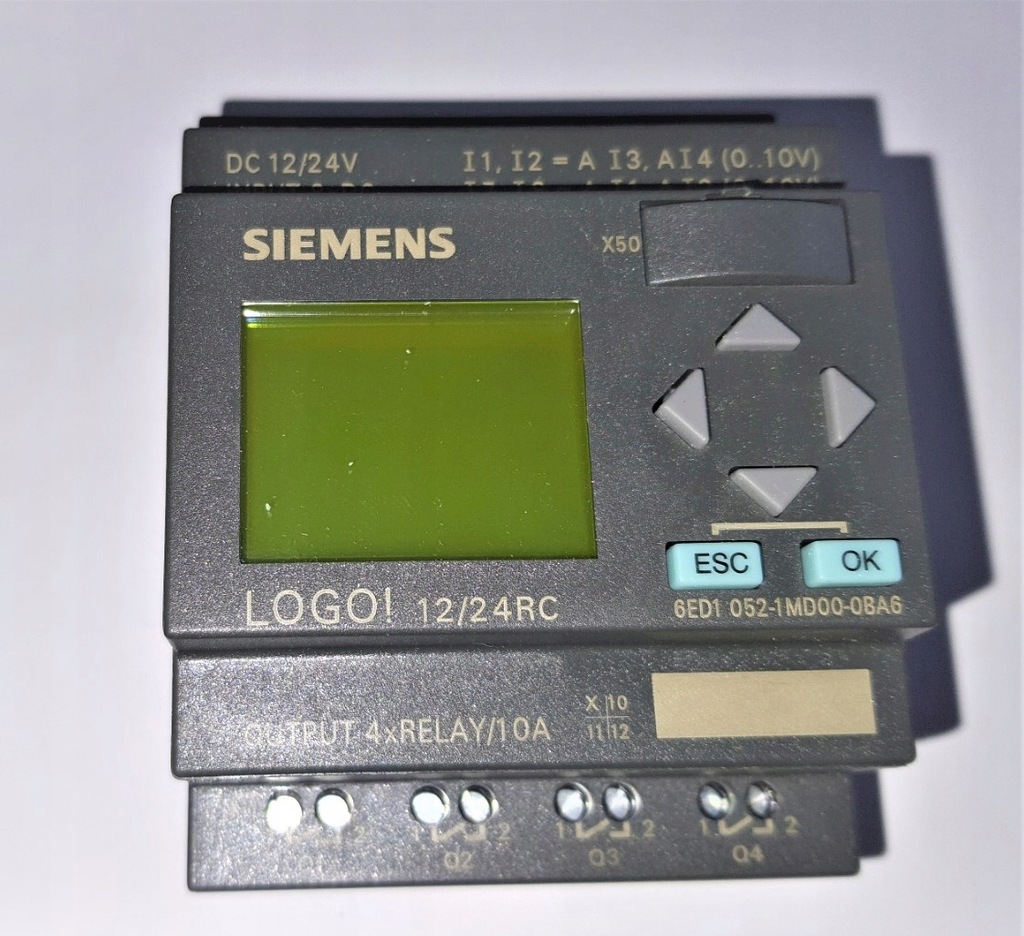 Siemens LOGO! 12/24 DC 6ED1 052 1MD00 0BA6 - 13200089079 - oficjalne ...