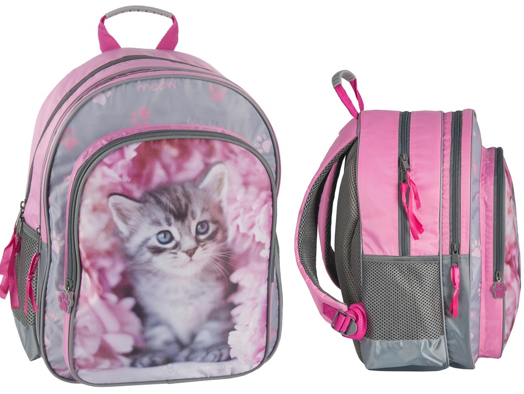 PLECAK SZKOLNY Z KOTKIEM KOT KOTEK DLA DZIEWCZYNY - 7069569988 - oficjalne archiwum Allegro