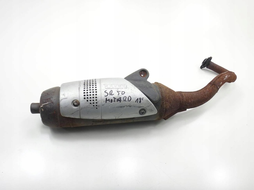 TYPHOON 50 SR MOTARD TŁUMIK WYDECH KOMPLET - 12883843693 - oficjalne archiwum Allegro