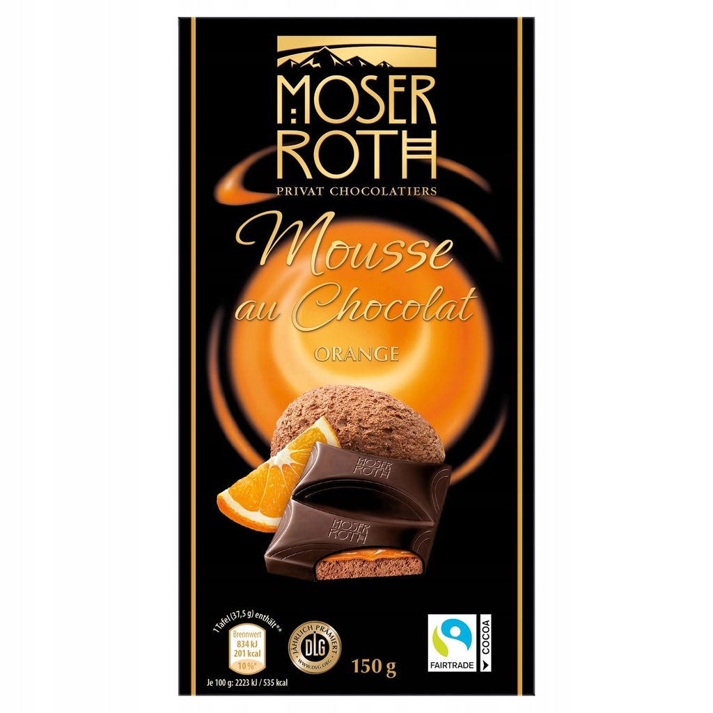 MOSER ROTH CZARNA CZEKOLADA Z POMARAŃCZA 150G - 12673647875 - oficjalne ...