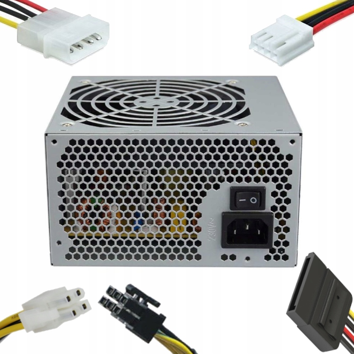 Zasilacz komputerowy FSP Fortron 500W 80 PLUS BRONZE ATX PC Markowy Wydajny - 13998723366 ...