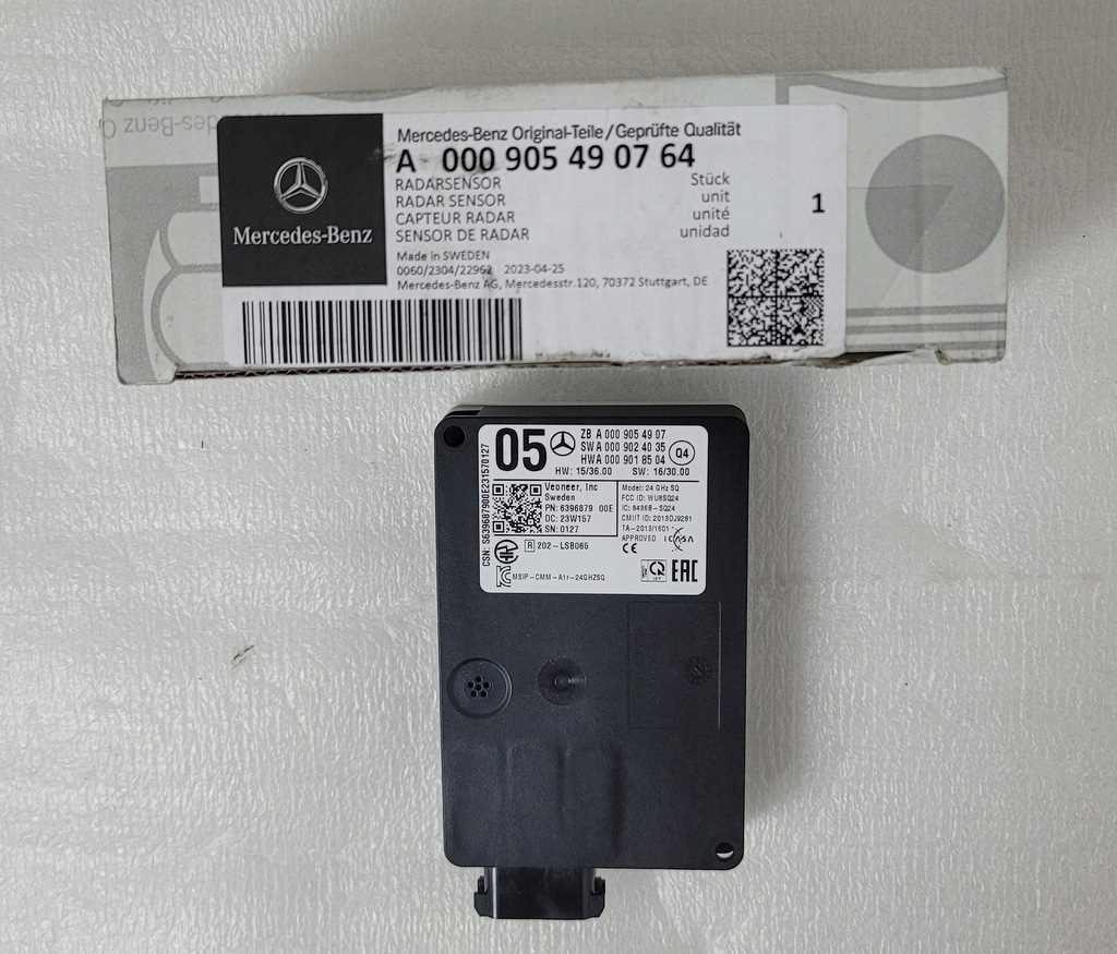 RADAR SENSOR CZUJNIK DISTRONIC MERCEDES X253 W176 W166 W117 W246 NOWY ...