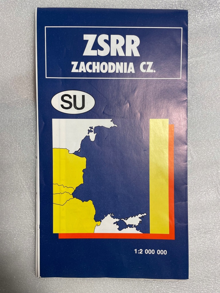 Rarytet! Mapa ZSRR Zachodnia część. Nowa - 12878873689 - oficjalne ...