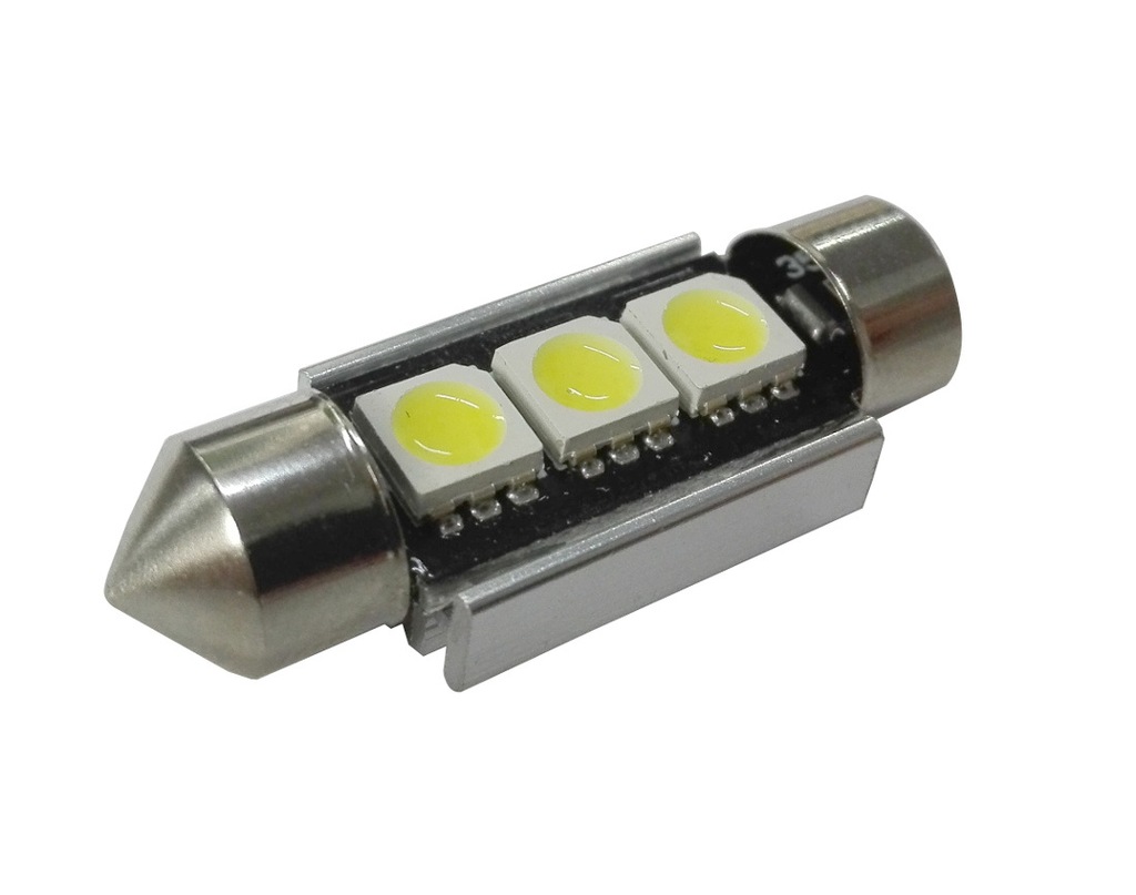 Żarówka Rurka 3 led SMD 5050 CAN BUS 36mm RADIATOR - 6627763818 ... Żarówka Rurka 3 led SMD 5050 CAN BUS 36mm RADIATOR - 6627763818 ...