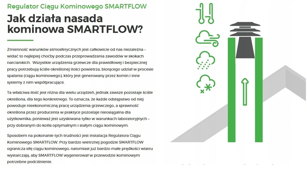 Nasada kominowa Polmar Smartflow 20 cm x 50 cm - 12127666827 ...
