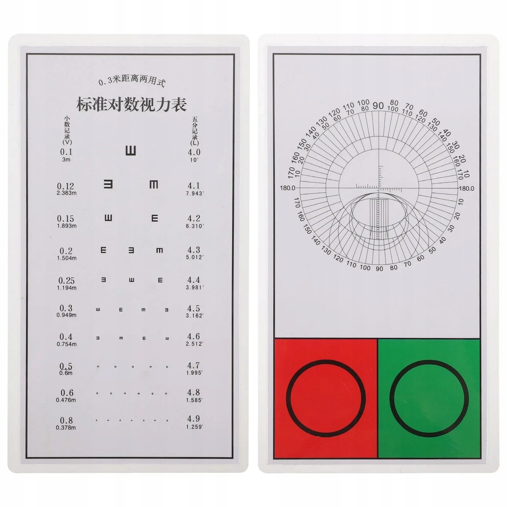 Mini Eye Chart Visual Acuity Wall 2 Pcs - 13824165512 - oficjalne ...