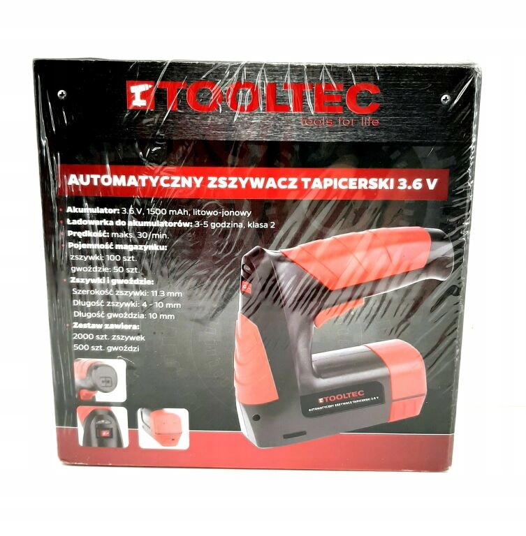 AUTOMATYCZNY ZSZYWACZ TAPICERSKI TOOLTEC 3,6V NOWY - 12732178729 ...