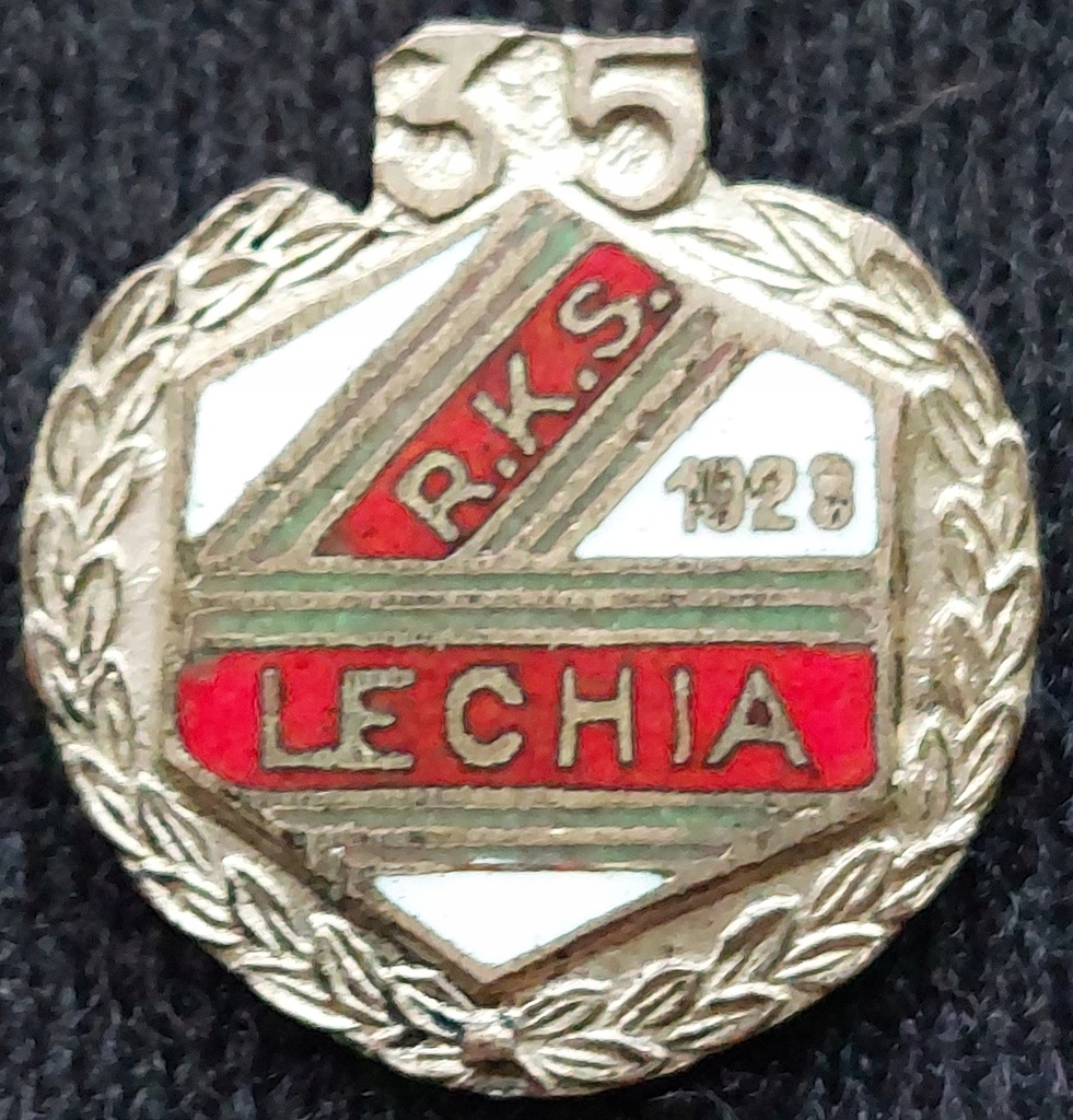 RKS Lechia Tomaszów Maz 35lat- srebrna (2) (LDZ) - 12981184481 - oficjalne archiwum Allegro