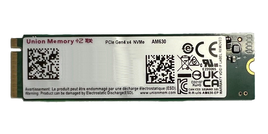 DYSK SSD UNION MEMORY AM630 256GB PCI-E M.2 Gen4 - 13068236287 ...