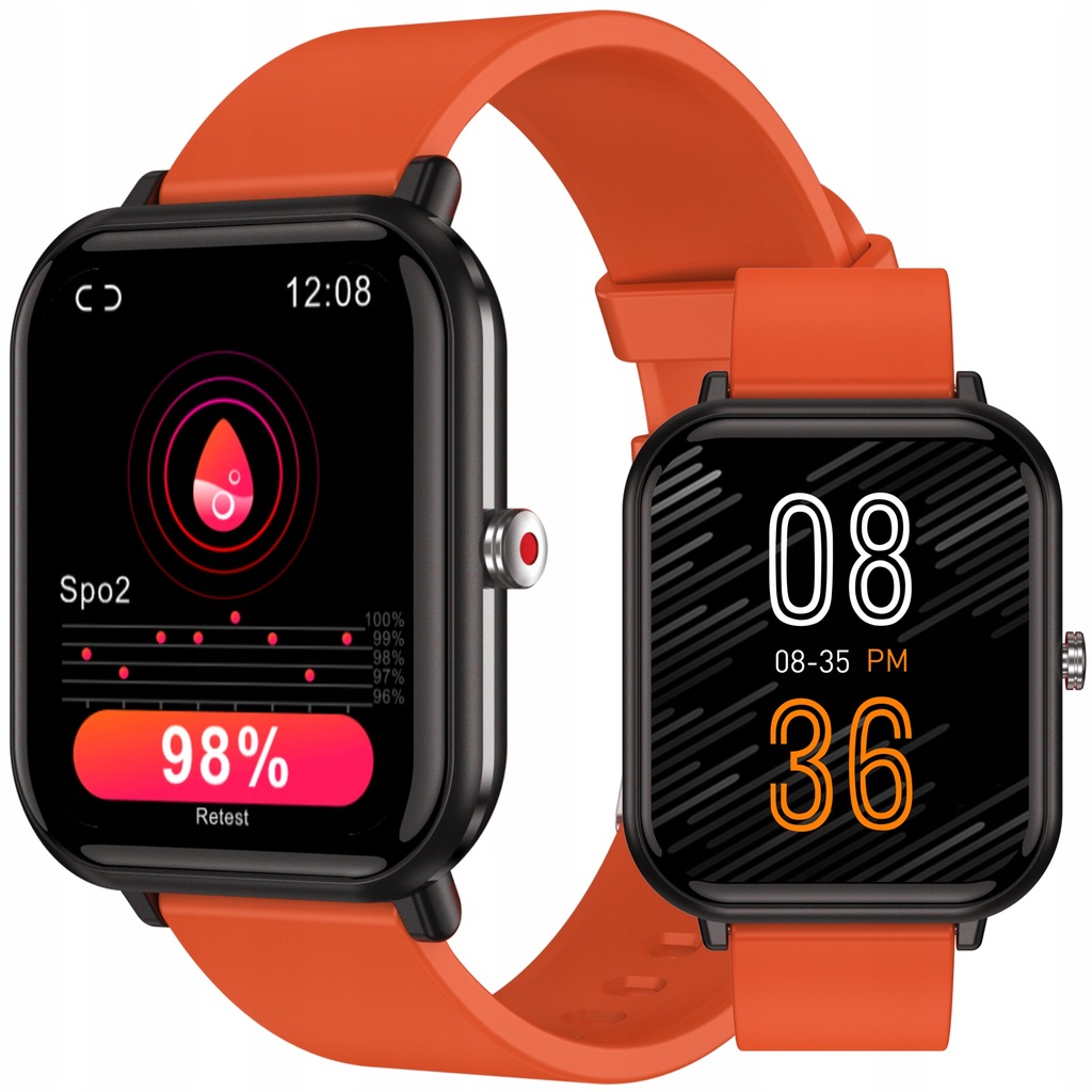 SMARTWATCH WIELOFUNKCYJNY POLSKIE MENU SpO2 - 12058068926 - oficjalne ...