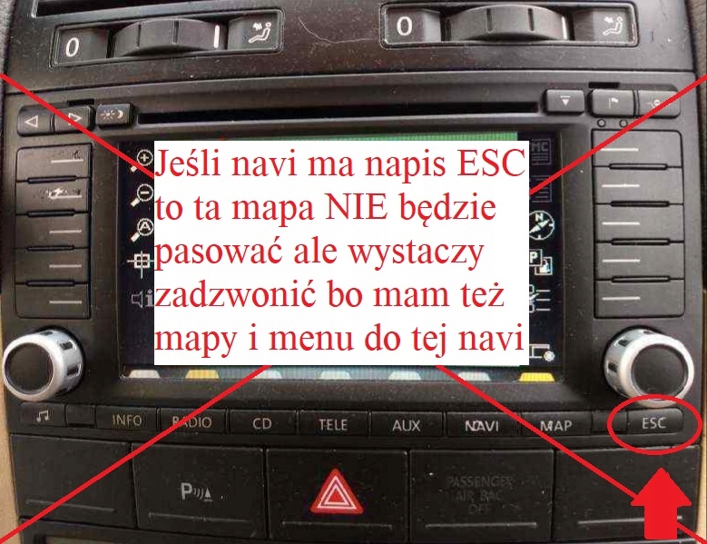 VW Mapa nawigacji Volkswagen MFD2 RNS2 2019/2020 - 9796795961 ...