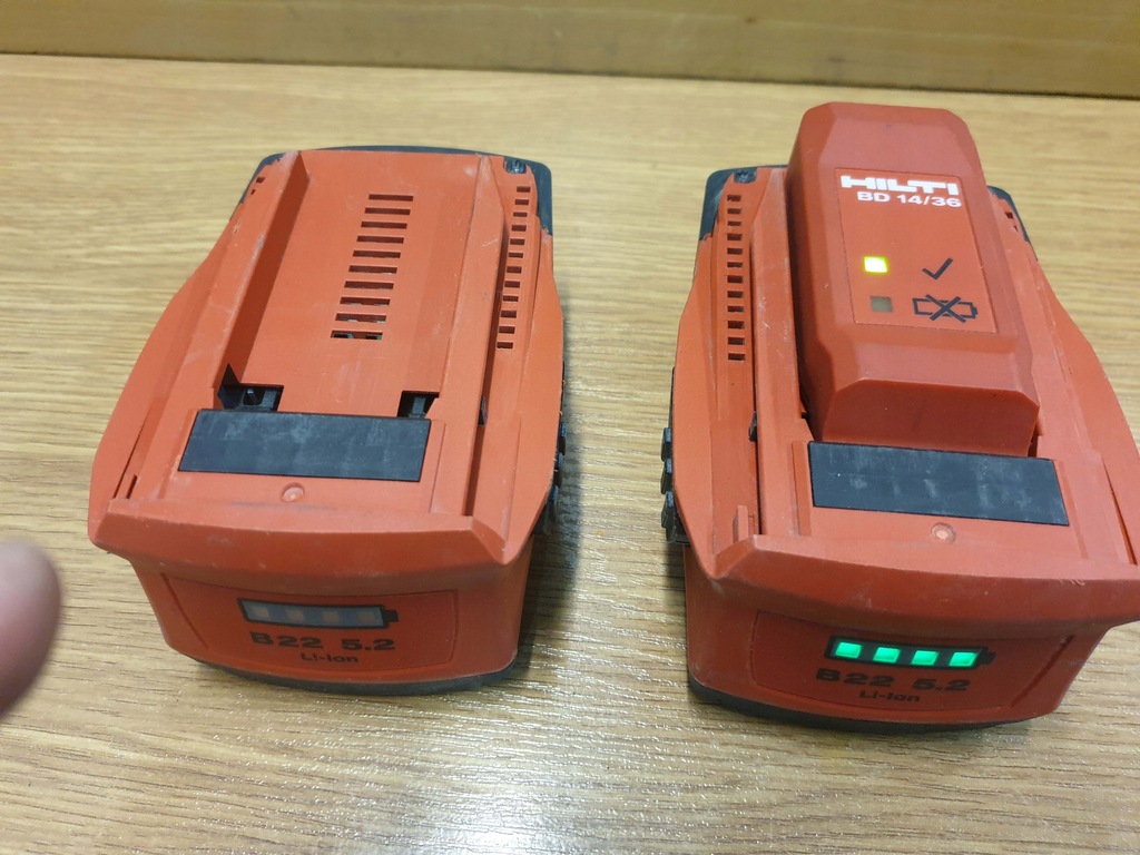 Akumulator bateria Hilti B22 22V 5.2Ah 2019r - 11947268163 - oficjalne archiwum Allegro