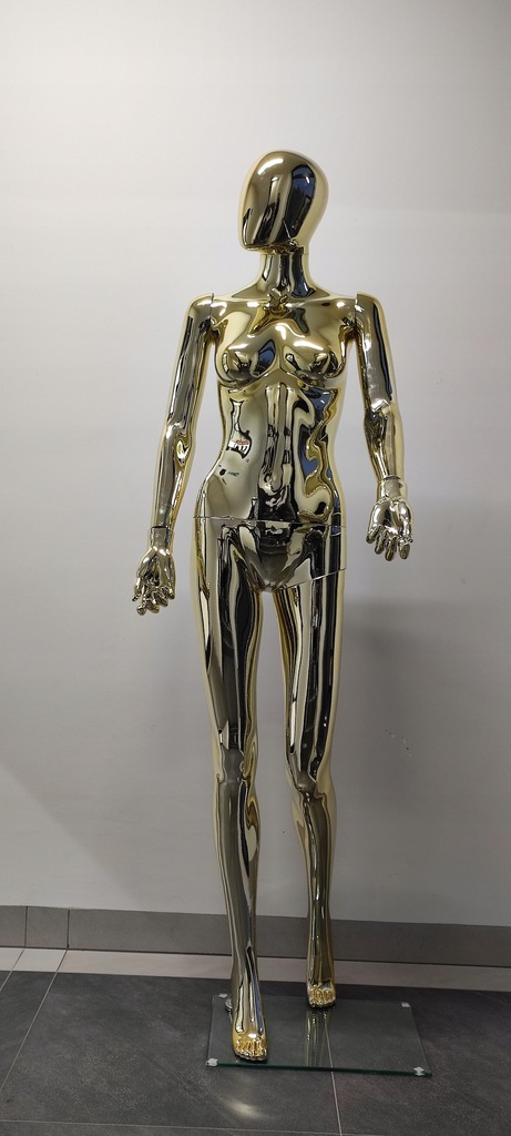 MANEKIN DAMSKI CAŁOPOSTACIOWY ZŁOTY WYSTAWOWY - 12957458795 - oficjalne ...