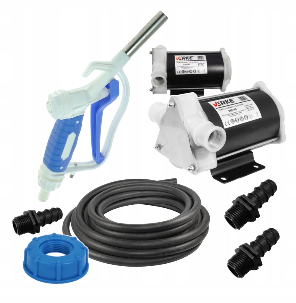 POMPKA 230V WĄŻ GUMOWY PISTOLET NALEWAK AdBlue 3/4 - 12693369359 ...
