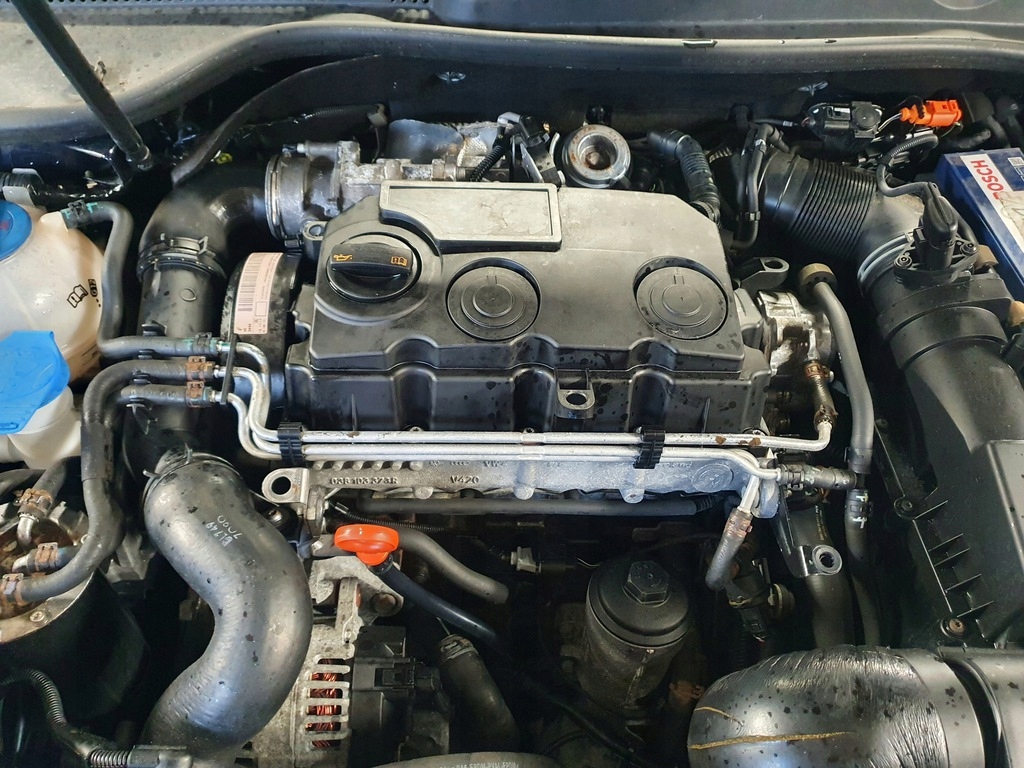 SILNIK BMM 2.0 TDI 140KM GOLF V PASSAT B6 CADDY - 12589210106 ...