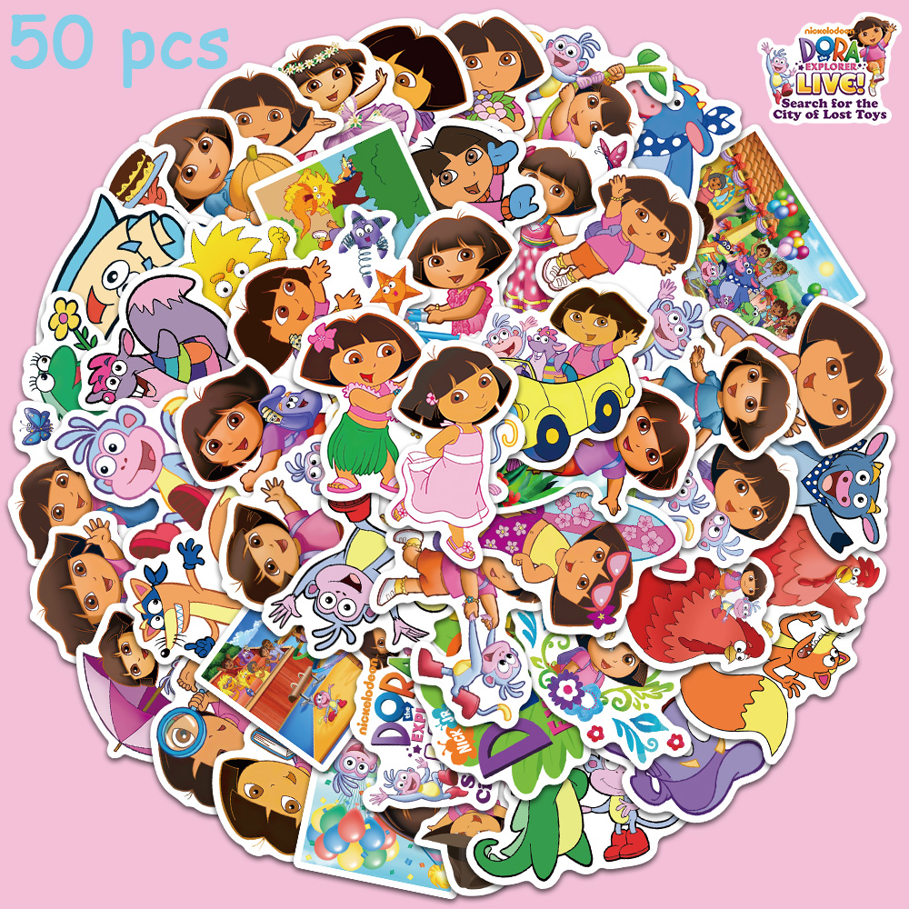 10/50pcs Cartoon Dora The Explorer Stickers F - 13980075823 - oficjalne ...